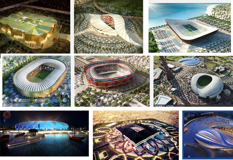Qatar 2022 stadia construction at full throttle - Construction Week Online Qatar 2022 stadia construction at full throttle - Construction Week Online