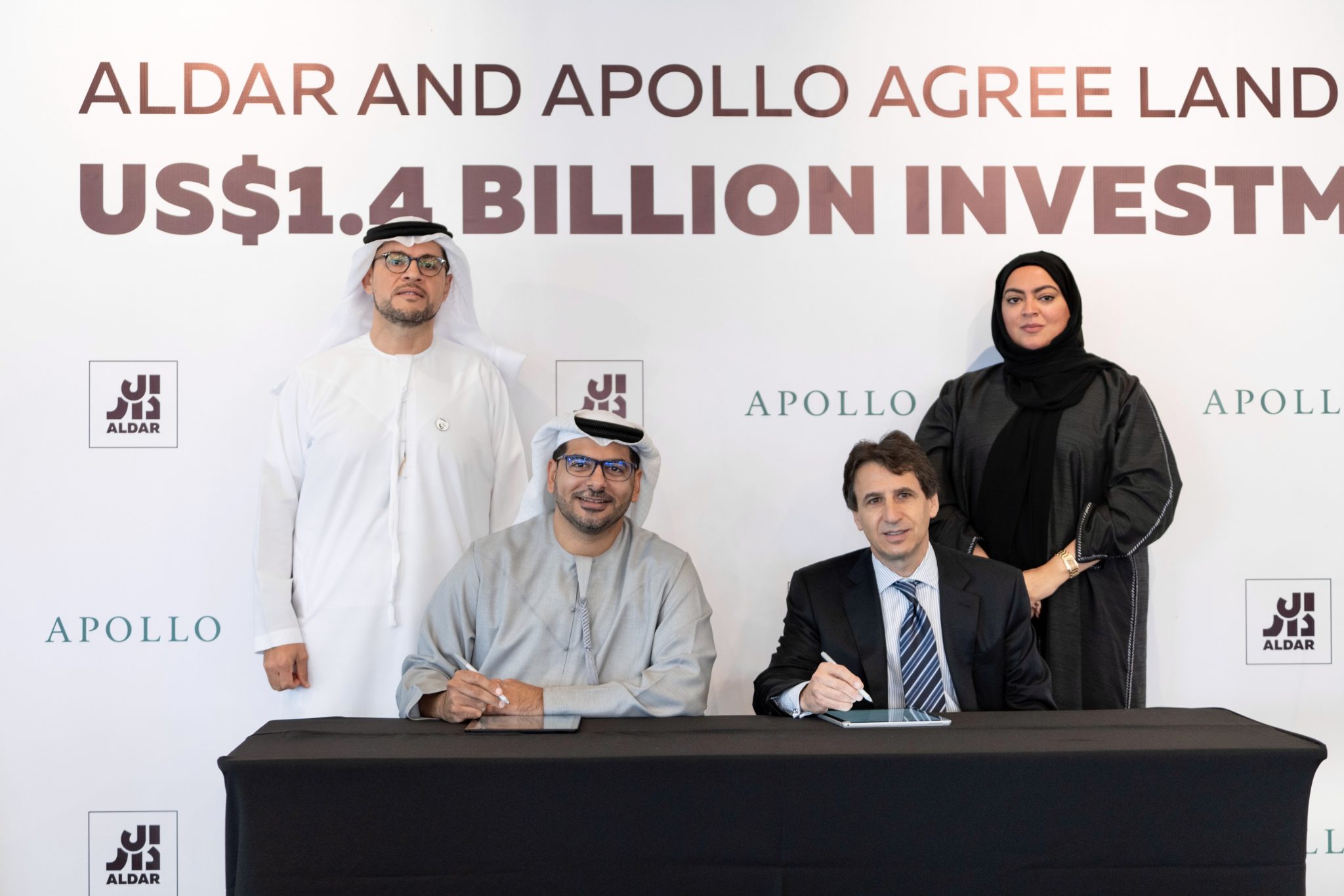 Apollo invests in Aldar through landmark $1.4bn transaction Apollo invests in Aldar through landmark $1.4bn transaction